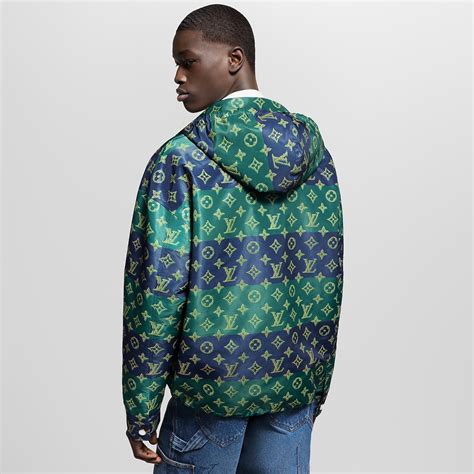 Áo Khoác Họa Tiết Monogram Màu Xanh Dương Trang Phục Louis Vuitton