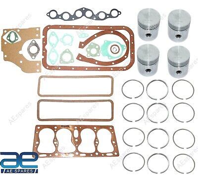 Engine Overhaul Gasket Kit With Pistons For Willys Cj2a Cj3a M38 Mb 4