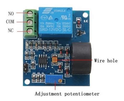 Modulo De Proteccion Sobrecorriente Ac Sensor 5a Rele 12v Mercadolibre