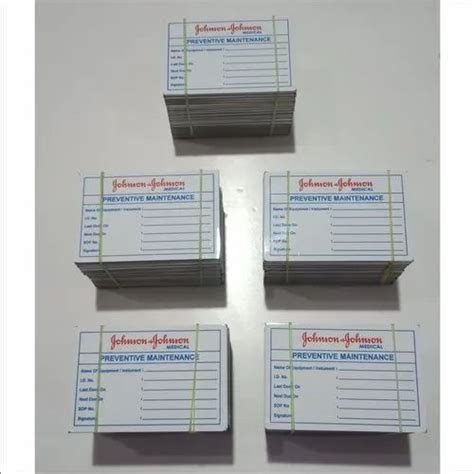 White Aluminium Preventive Maintenance Label At ₹ 56piece In Pimpri