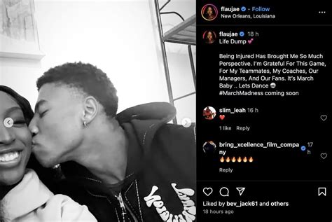 Watch Lsu Star Flaujae Johnson Shares Romantic Moment With Bf Chris