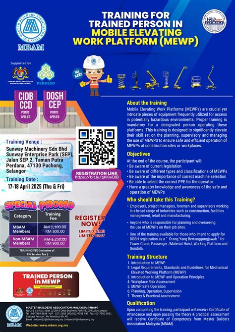 Training For Trained Person In Mobile Elevating Working Platform Mewp