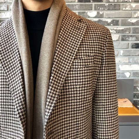 남자 울 하운드투스 자켓 코디머플러코디기모팬츠겨울자켓코디 Ryeols 데일리룩 블로그 네이버 블로그