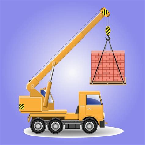 Premium Vector Crane Car Vector