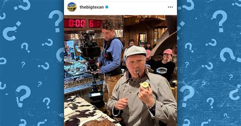 Will Ferrell Tackles A 72 Ounce Steak Challenge While Dressed As Sherlock Holmes