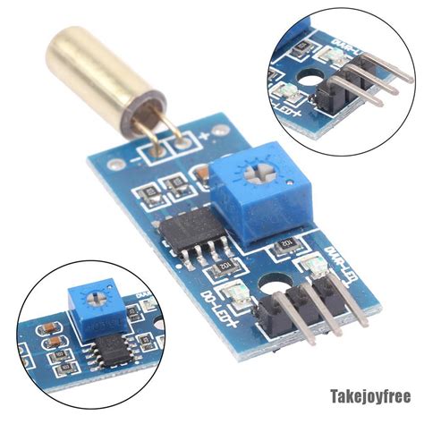 1pc Gold Sw 520d Angle Sensor Module Ball Switch Tilt Sensor Module Beecost