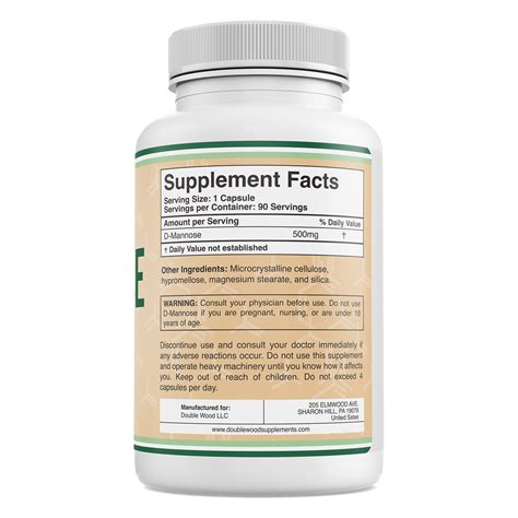 D Mannose For Urinary Tract Health In Women Double Wood Supplements