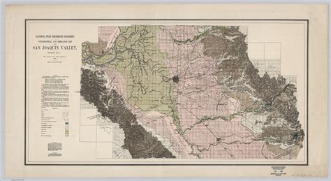 Sheet No 1 Northern Portion Irrigation Map Of The San Joaquin Valley