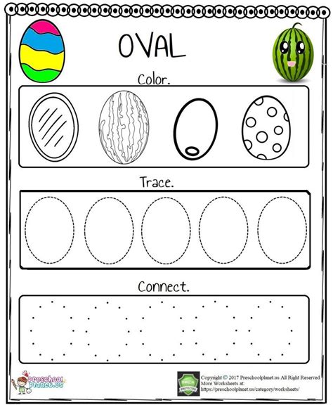 Oval Worksheet Shapes Worksheets Shapes Worksheet Kindergarten Shape Tracing Worksheets