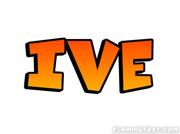 Ive Logo Herramienta De Diseño De Nombres Gratis De Flaming Text