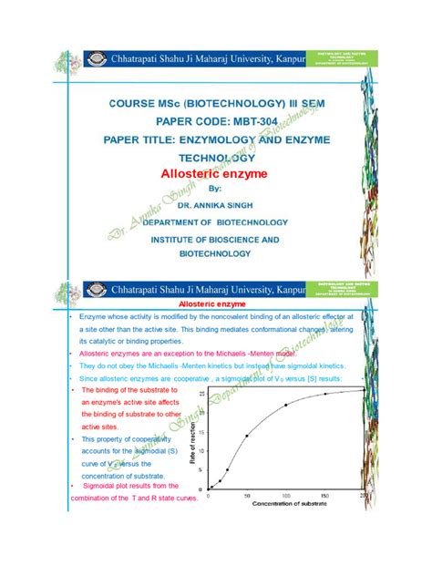 Allosteric Enzymes Pdf