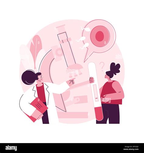Infertility Diagnosis Abstract Concept Vector Illustration Female Infertility Causes Male