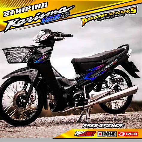 Jual Striping Variasi Honda Karisma 125 D Sticker List Motor Karisma