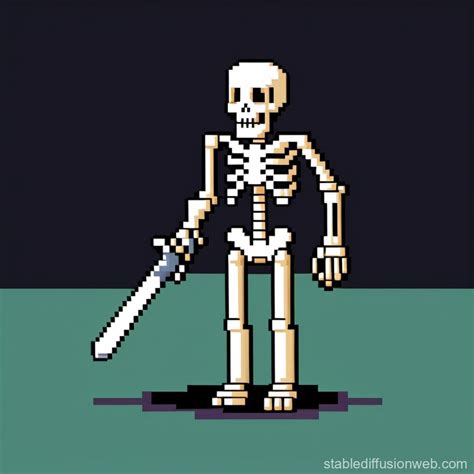 Skeleton Video Game Character