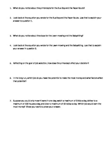 Real World Linear Equations By Emily Bricker Tpt