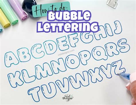 Advance Bubble Lettering Tutorial Adding Shading And Highlights Vial