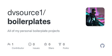 GitHub Dvsource Boilerplates All Of My Personal Boilerplate Projects