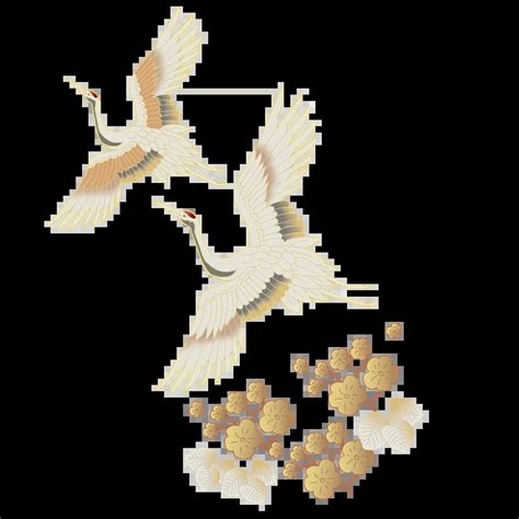 鹤 鸟 花瓣网