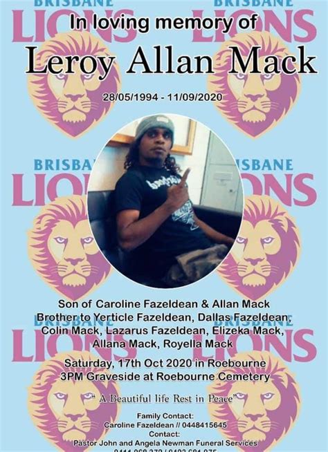 Leroy Allan Mack 1994 2020 Find A Grave Memorial