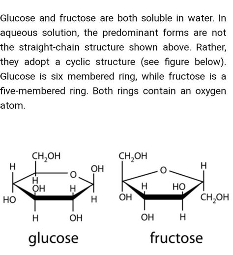 Cyclic Structure Of Gl Related Cyclic Structure Of Glucose And