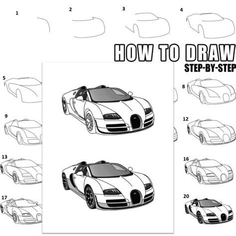 How To Draw Cars Step By Step 28 Volume A Collection Of Drawings Of