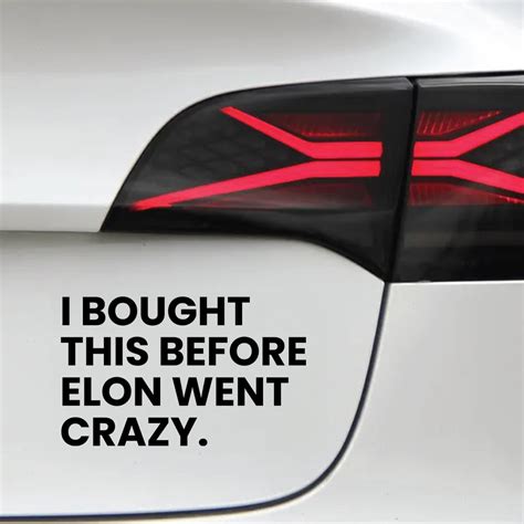 I Bought This Before Elon Went Crazy Sticker Stikado