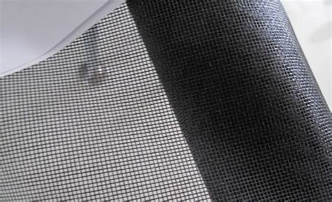 Charcoal Fiberglass Screening Fabric Used As Retractable Window Screen