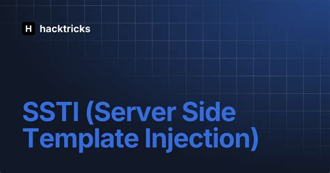 ssti server side template injection hacktricks