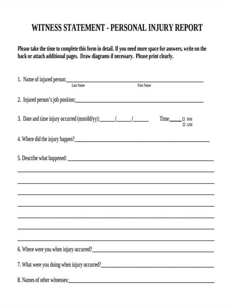 Police Witness Statement Template Frosdkits