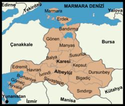 Balıkesirin Ilçeleri Vikipedi