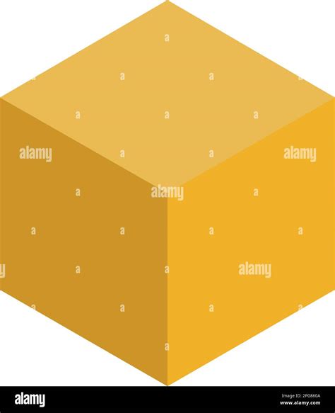 Colorful Geometrical Figure Vector Illustration Cube Stock Vector