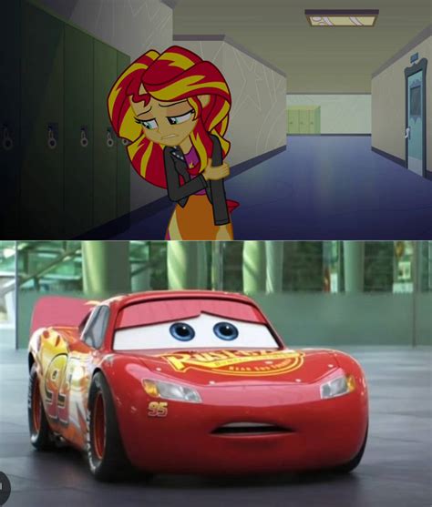 Sunsets Insecure Makes Lightning Mcqueen Sad By Jacksontormbaymaz On