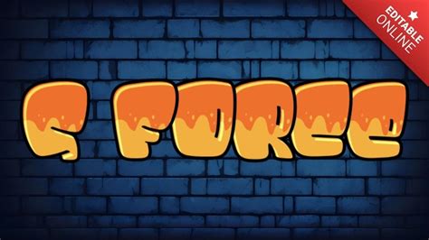 G Force Graffiti Text Effect Generator