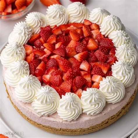 Strawberry Cheesecake No Bake Strawberry Cheesecake