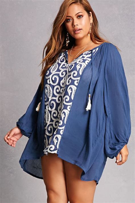 Forever 21 Forever 21 Plus Size Embroidered Tunic Plus Size Fashion