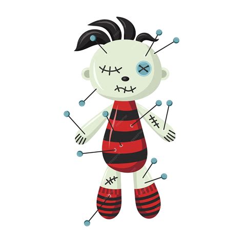 Premium Vector Drawing Of Creepy Doll Halloween Concept Vector