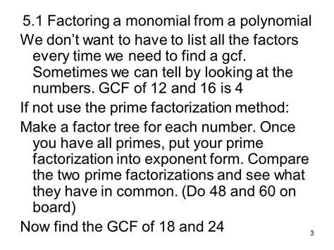 51 Factoring A Monomial From A Polynomial Ppt Download