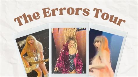 The Errors Tour Youtube