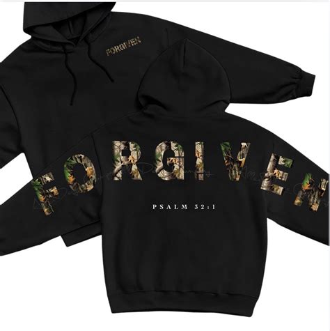 Camo Forgiven Hoodie Hunting Sweatshirt Faith T Shirt Christmas
