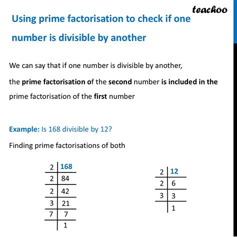 Using Prime Factorisation To Check If One Number Is Divisible By