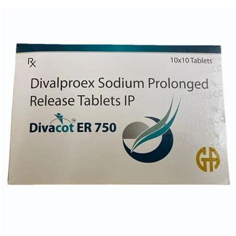 Divalproex Sodium Prolonged Release Tablet Ip 750 Mg At ₹ 1720box In