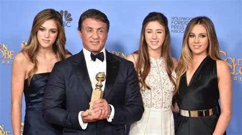 Sylvester Stallones 3 Daughters Will Share The Title Of Miss Golden Globe