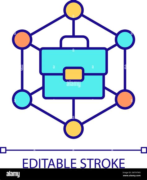 Business Digitization Technology Rgb Color Icon Stock Vector Image