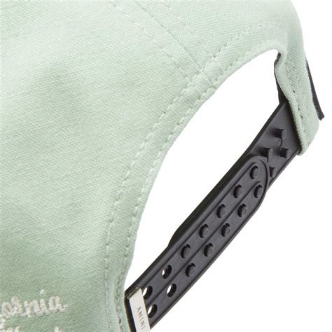 Amiri Mens Chenille Ma Patch Canvas Cap In Frosty Green Amiri