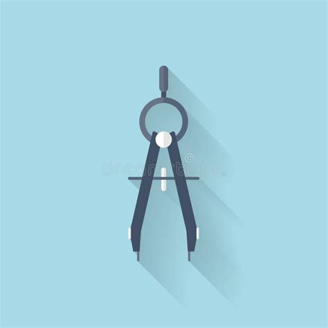 Compass In A Flat Style Travelhiking Camping Or Tourism Navigation