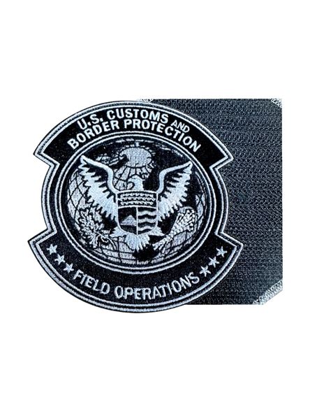 Cbp Field Operations Shoulder Patch Black Grey Sallys Cop Shop