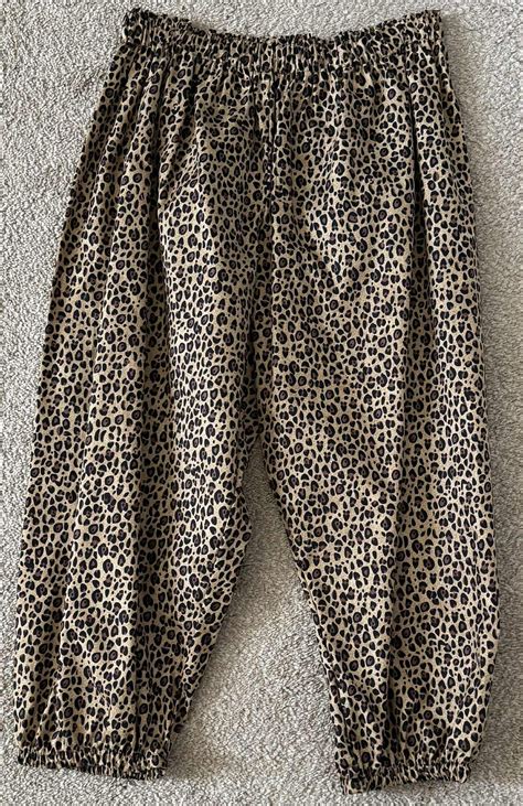 Leopard Print Cotton Golf Pants Knickers 30 To 46 Waist 20 Inseam