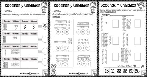 Hojas De Trabajo Para Sumar Decenas Y Unidades