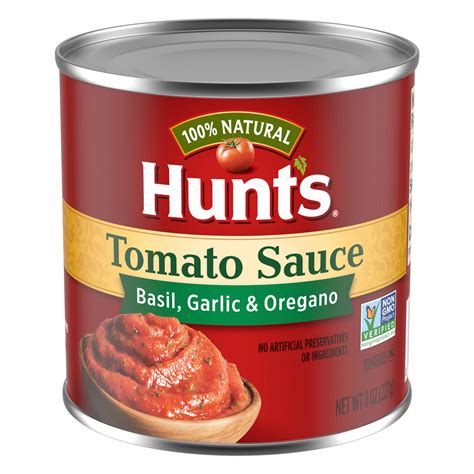 Hunts Tomato Sauce With Basil Garlic And Oregano Shop Tomatoes At H E B