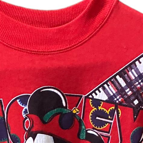 Vintage Mickey Mouse Jerry Leigh Patchwork Sweatshirt Gem